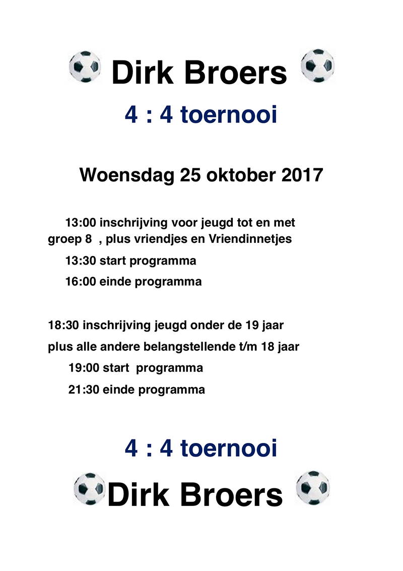 25-10 Dirk Broers toernooi - svDESS